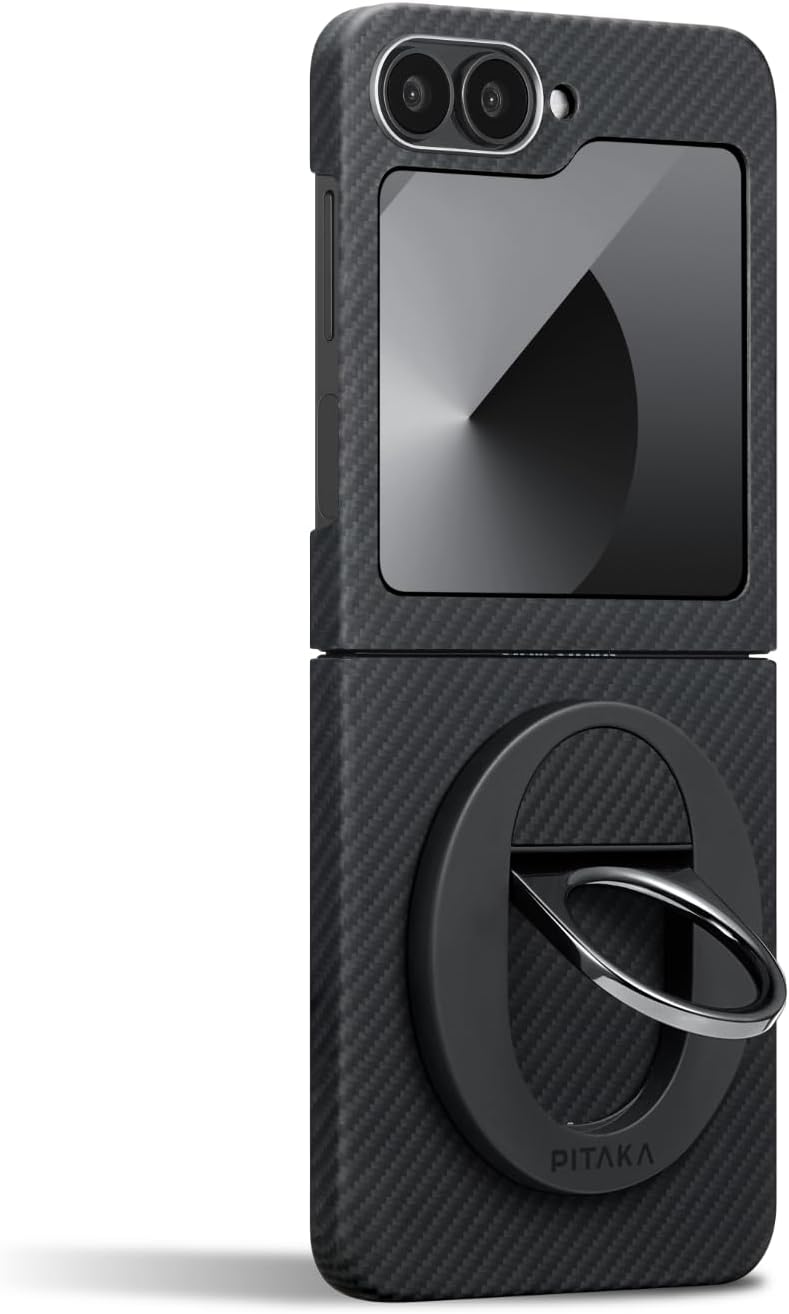 Amazon.com: pitaka MagEZ Case 5 for Z Flip 6 with MagSafe Phone Ring ...