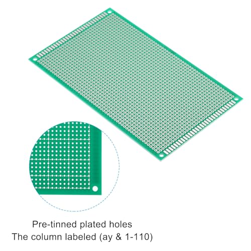 PATIKIL 5.9″ x 3.5″ PCB Board Circuit, 8 Pcs Prototype Perfboard Solder ...