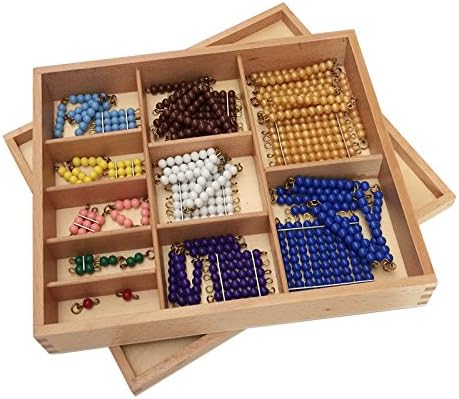 Amazon.com: Elite Montessori Colored Bead Chains & Squares : Toys & Games