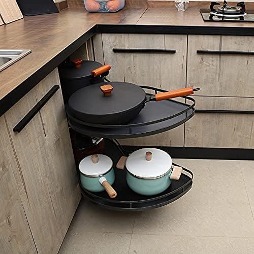 Buy Rely-on Modular Kitchen 2 Tires Soft Close Swing Tray/Magic Corner ...