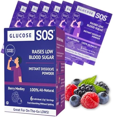 Amazon.com : Glucose SOS Glucose Powder - Natural Powder Packets - Fast ...