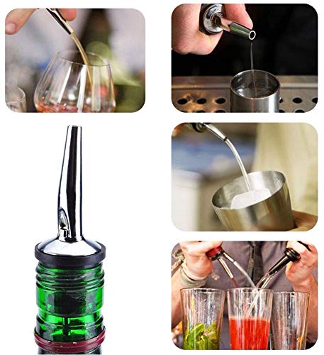 Snapklik.com : 48 Pack Liquor Pour Spouts Set - Stainless Steel Bottle ...