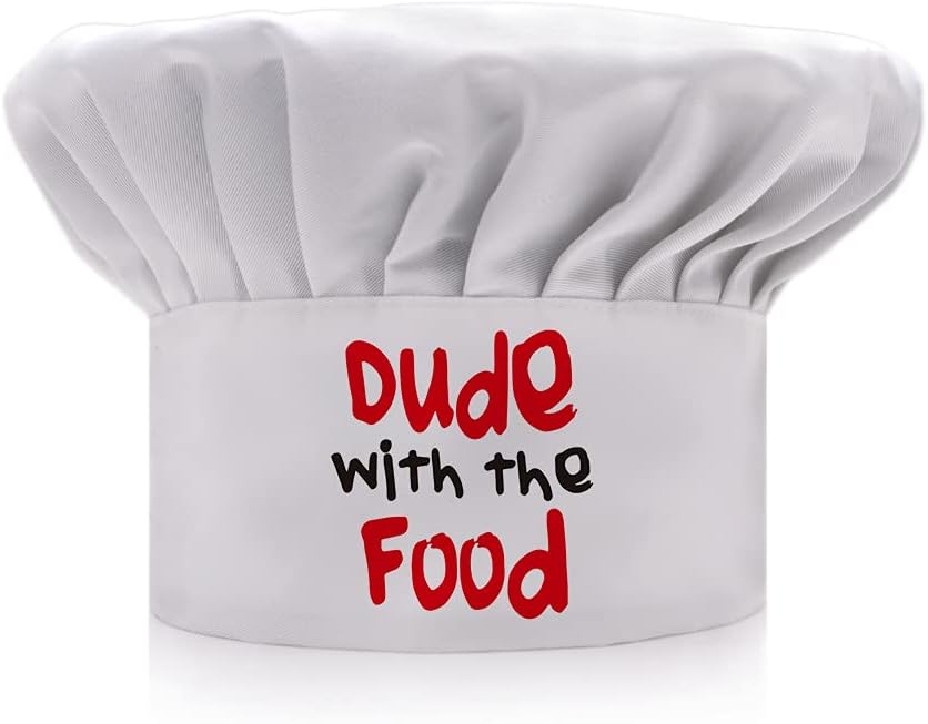 Amazon.com: AGMDESIGN Funny Chef Hat, Dude with The Food, Funny BBQ ...