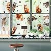 Amazon.com: Woodland Animal Window Decal Funny Squirrel Window Decals ...
