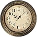 Plumeet Small Retro Wall Clock, 10'' Non Ticking Classic Silent Vintage ...