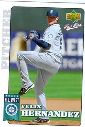 Amazon.com: Felix Hernandez baseball card 2006 Upper Deck First Pitch ...