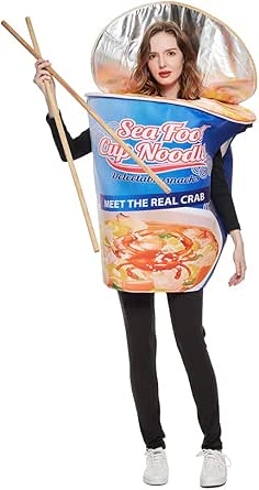 Amazon.com: ReneeCho Seafood Instant noodles Costume Cup Noodles ...