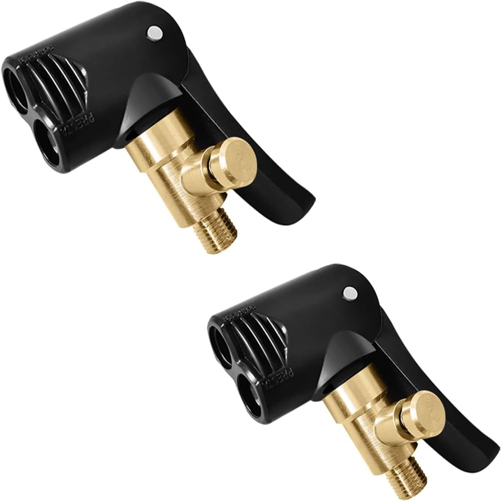 2Pcs Bike Pump Adapter Presta Valve Adapter Dual Head Bike Track Pump ...