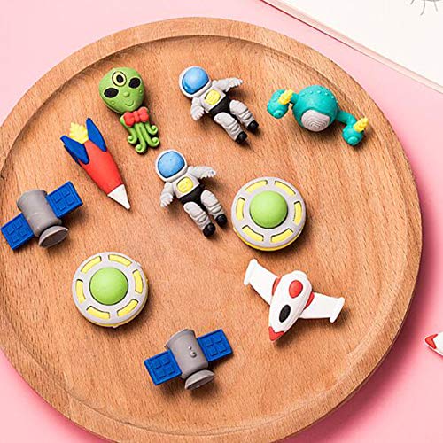 Snapklik.com : Outer Space Puzzle Erasers, 16pcs 3D Outer Space Themed ...