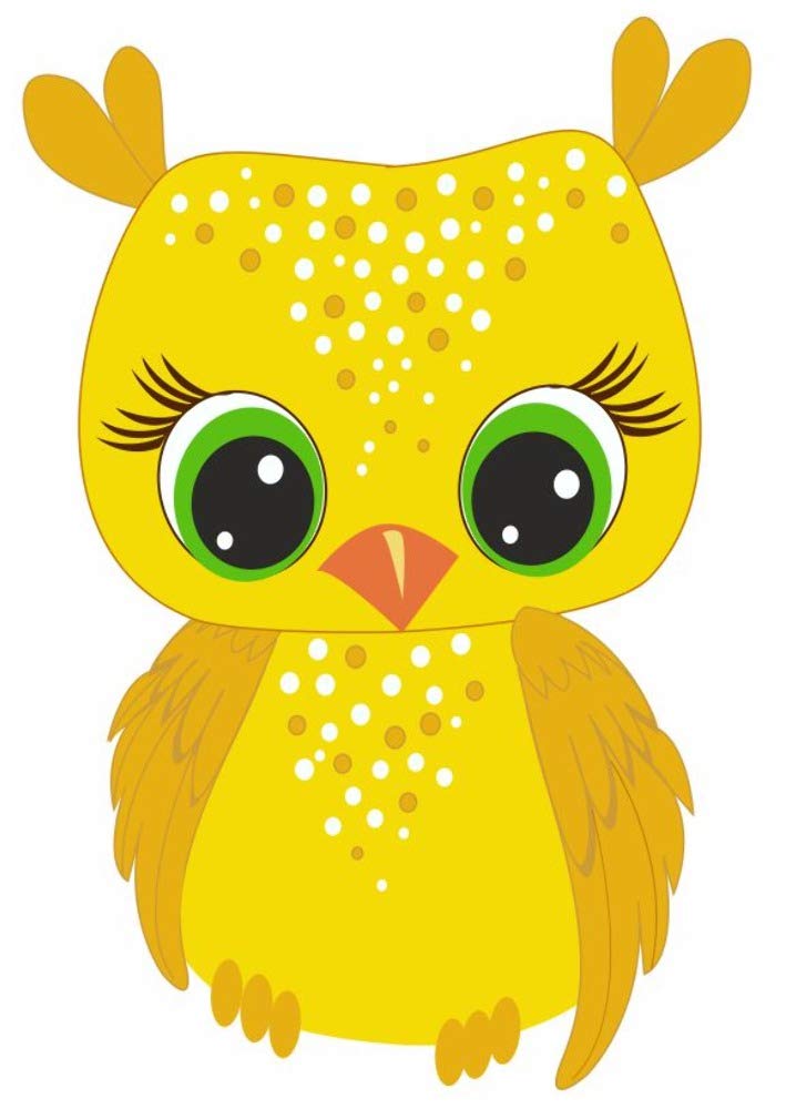 Gelbe Eule Clipart