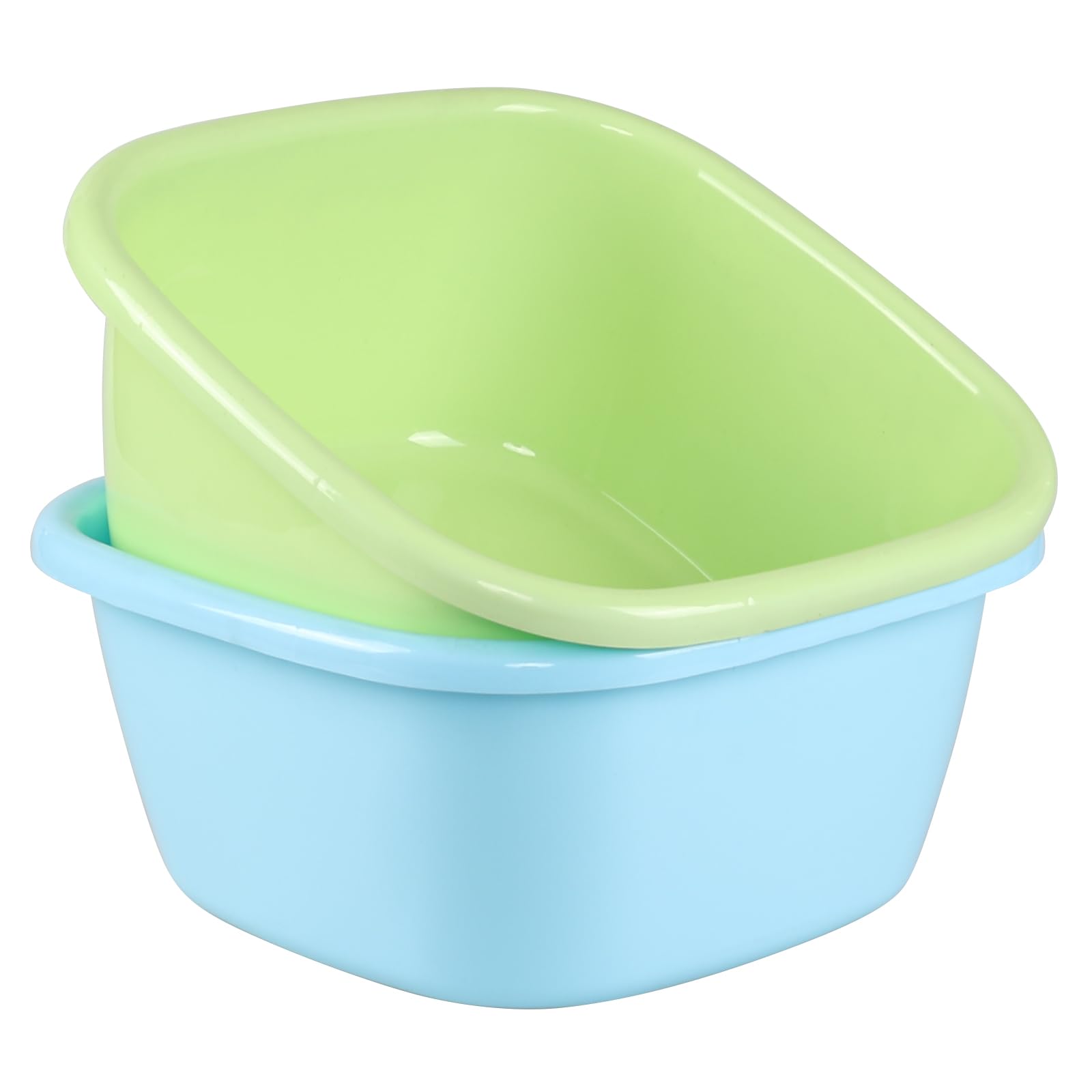 Amazon.com - Utiao 2 Pack Square Plastic Wash Basin, 16 Quart Dish Pan Tubs