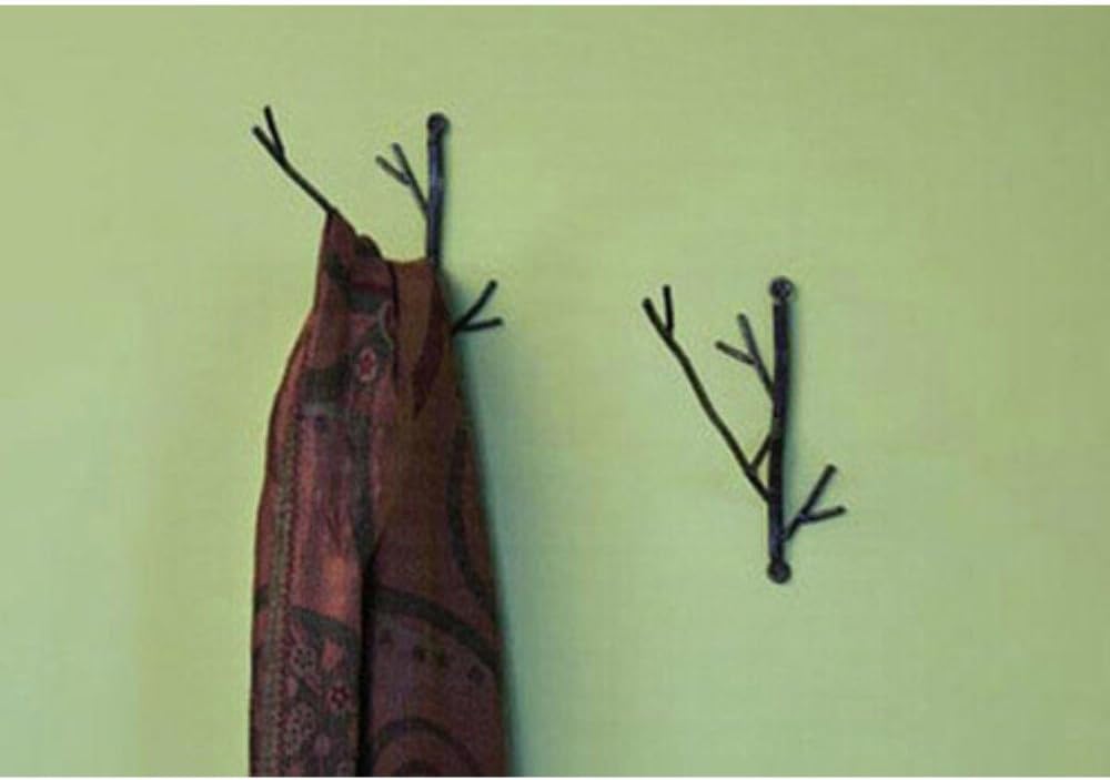 Amazon.com : Ancient Graffiti Double Wire Twig Hook : Coat Hooks : Home ...