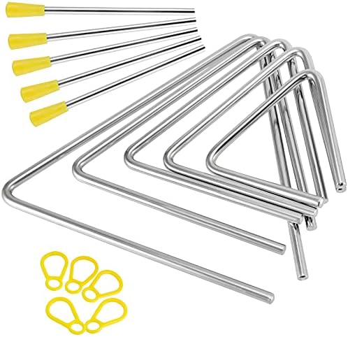 Amazon.com: MUKLEI 10 Pack Music Instruments Triangles, Percussion ...