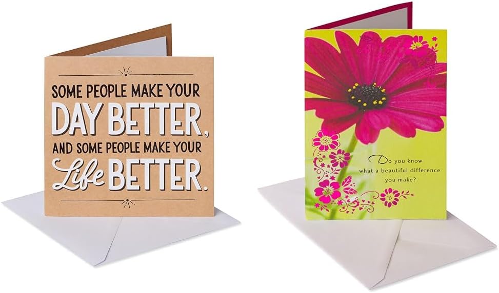 Amazon.com : American Greetings Thank You Card (Day Better) & Thank You ...