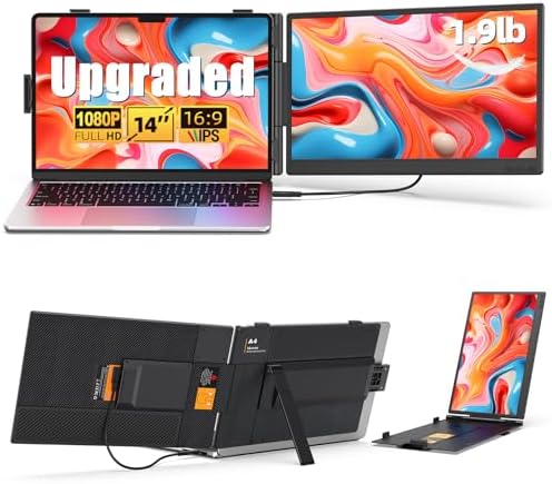 14" Dual Laptop Screen Extender - Ultra Thin Portable Monitor | FHD ...