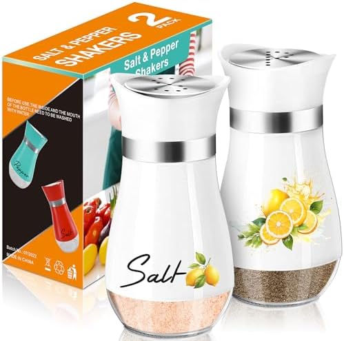 Amazon.com - Creative Co-Op Yellow Stoneware Lemon Shaped Salt & Pepper ...