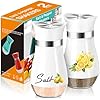 Amazon.com: Lemon Salt and Pepper Shakers Set,4 oz Glass Bottom Salt ...