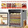Amazon.com: Hiteemer Food Dehydrator, 10 Stainless Steel Trays ...