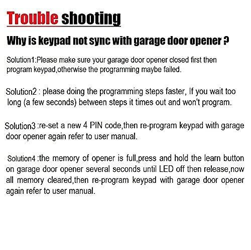 1 X 940EV-P2 940ESTD Universal Chamberlain Garage Door Opener Keypad, 3 ...
