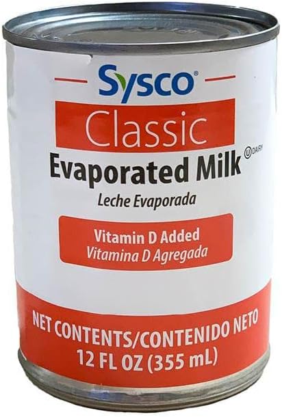Amazon.com : Sysco Evaporated Milk 12 Fl Oz 6 Pack : Grocery & Gourmet Food