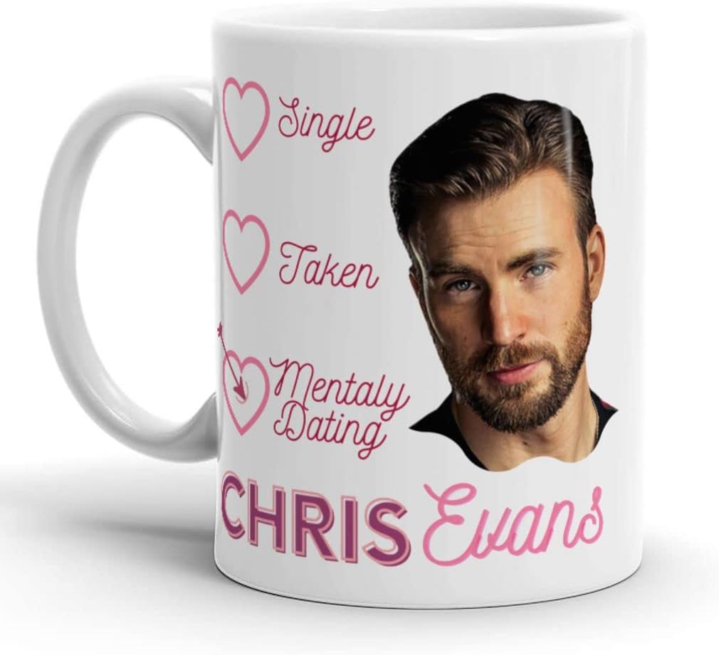 Amazon.com: Coffee Mugs Mentally Birthday Dating Cups Chris Tea Evans ...