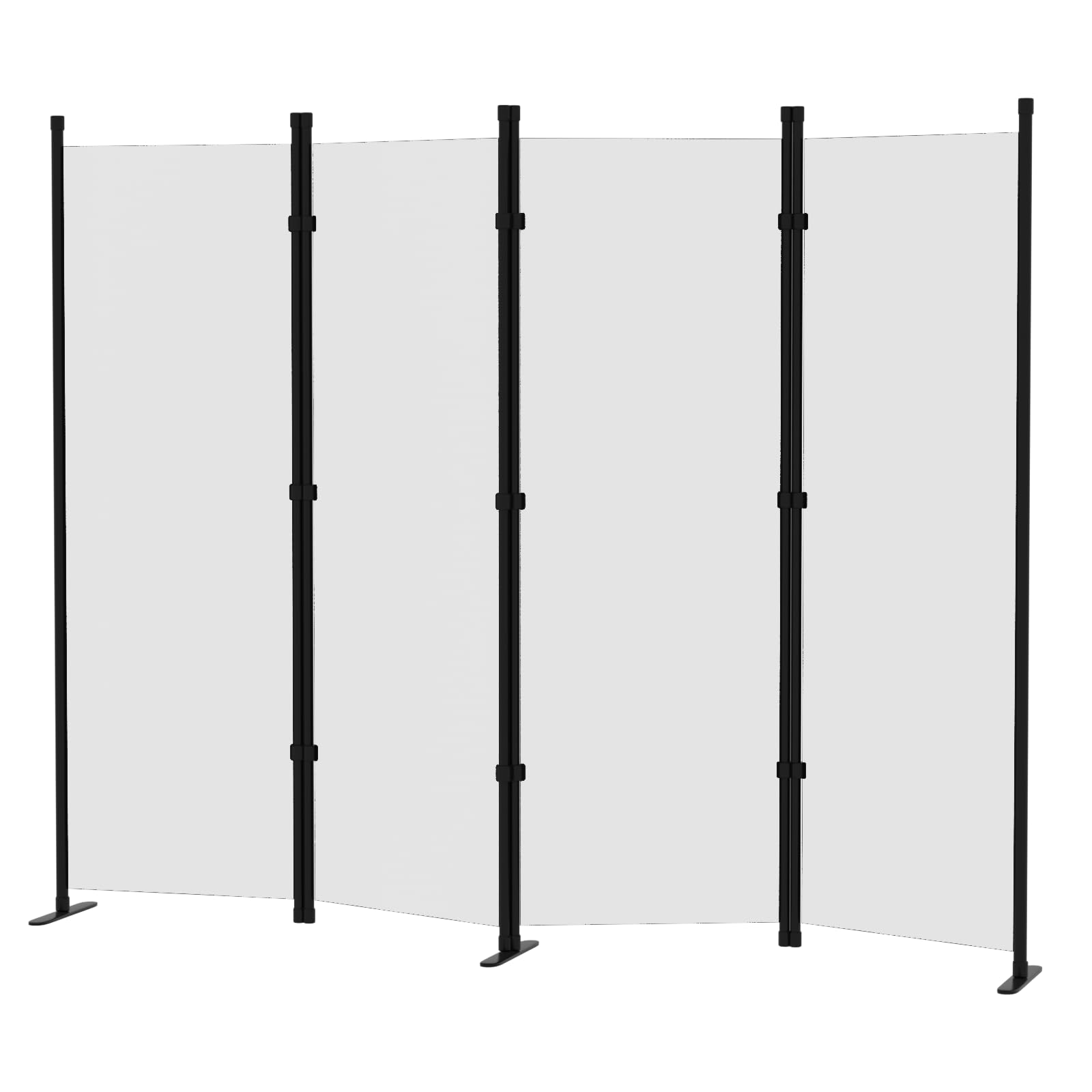 Amazon.com: Room Divider 4-Panel Privacy Screen, Portable Screen Steel ...