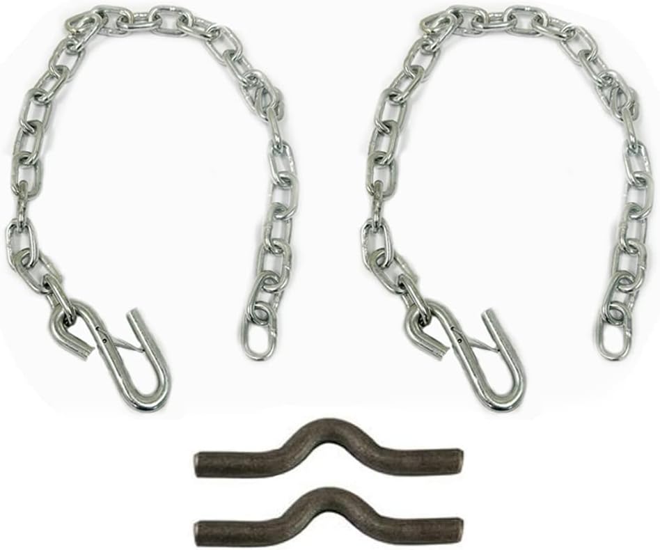 Amazon.com: SOUTHWEST WHEEL 1/4" x 36" S-Hook Trailer Safety Chains w ...