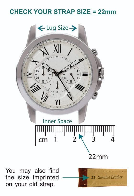 Genuine Leather Quick Release Universal Brown Watch Strap for All ...