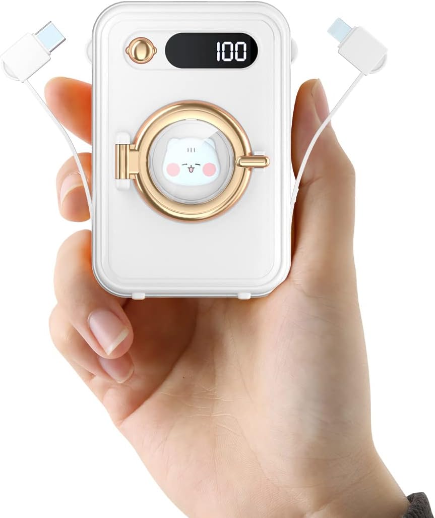 Amazon.com: TTVCER Portable Charger 10000mAh, 22.5W USB C Small Cute ...