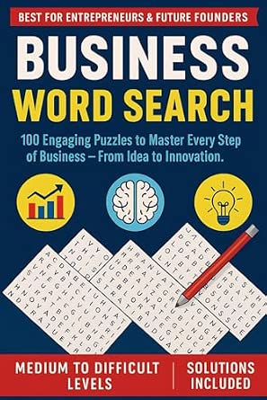 Amazon.com: Business Word Search Puzzle for Entrepreneurs & Future ...