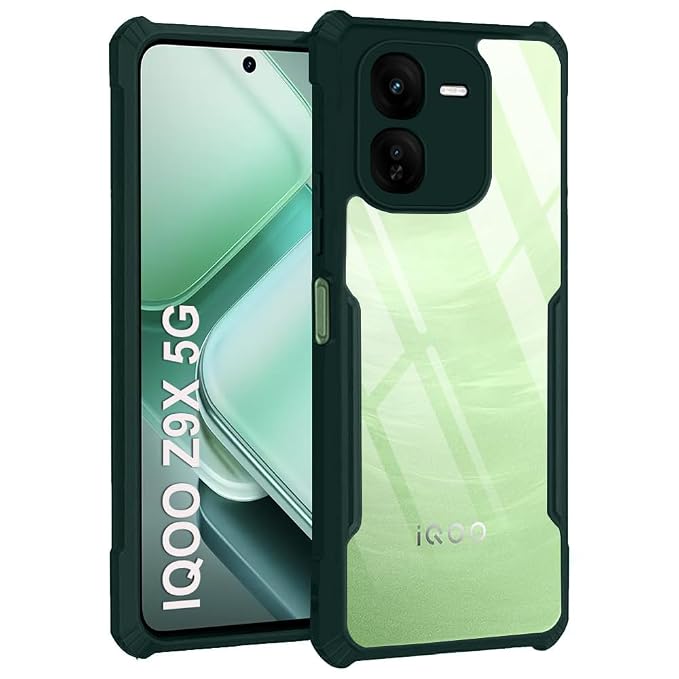 TheGiftKart Shockproof Crystal Clear Back Cover Case for iQOO Z9X 5G ...