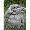 Nose picking troll stone garden ornament : Amazon.co.uk: Garden