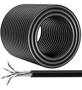 Amazon.com: Cat 7 Outdoor Ethernet Cable Bulk 100M/328ft (20 RJ45 ...