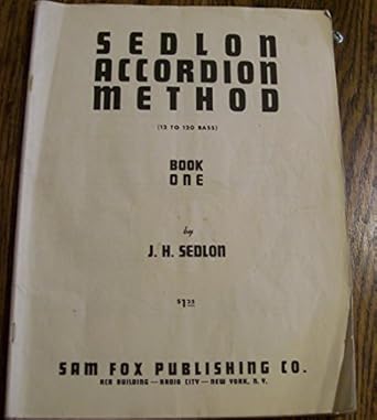 Sedlon Accordion Method Book 1 B: Sedlon, J H: Amazon.com: Books