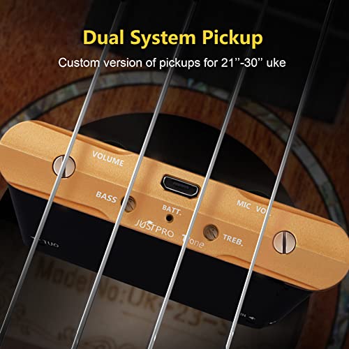 Snapklik.com : Ranch Ukulele Pickup Piezoelectric Dual-System Acoustic ...