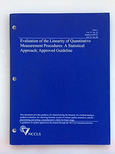 CLSI EP06A: Evaluation of the Linearity of Quantitative Measurement ...
