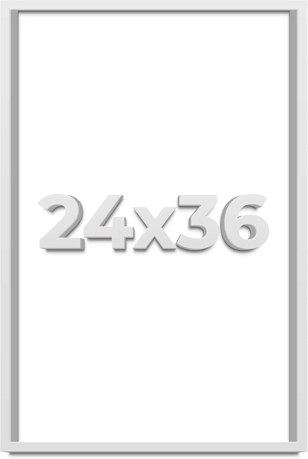 Amazon.com - 24x36 Shadow Box White Display Frame | 2 Inches Deep | 1 ...