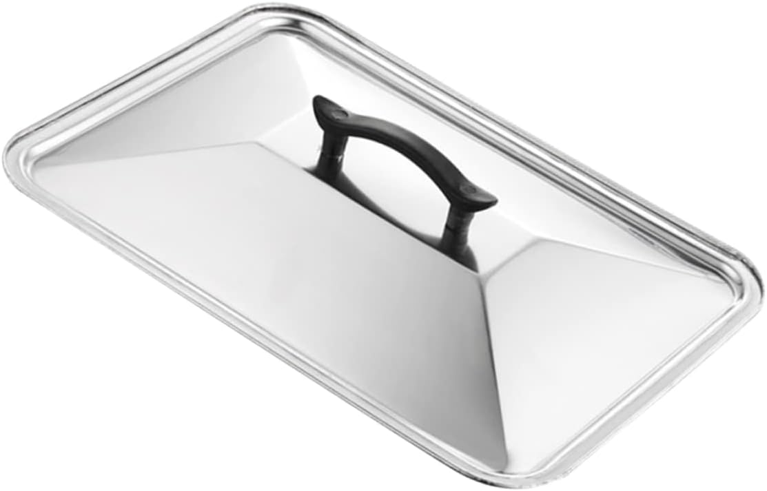 COLLBATH Stainless Steel Pot Cover and Lid 45x35cm Anti Oil Splashing ...