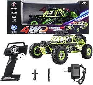 Amazon.com: YuqiaoTime WLtoys 12427 RC Car 4WD 1/12 2.4G 50KM/H ...