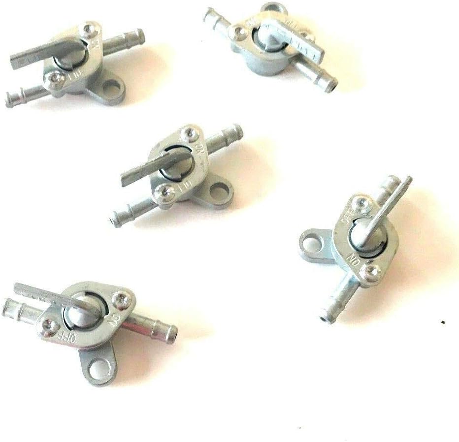 Amazon.com: shueysales 5pc 1/4" Universal Metal Inline Fuel PETCOCK ...
