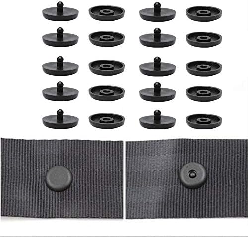 Seat Belt Button, 10 Pairs Universal Seat Belt Buckle Black Anti- slip ...
