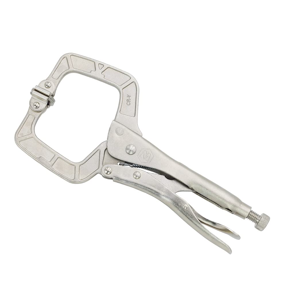 MichaelPro Vise Grip Locking C Clamp With Swivel Tips 11 Inch Wide michaelpro-vise-grip-locking-c-clamp-with-swivel-tips-11-inch-wide