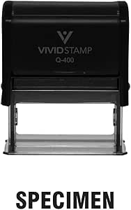 Amazon.com : Specimen Self Inking Rubber Stamp (Blue Ink) - X-Large ...