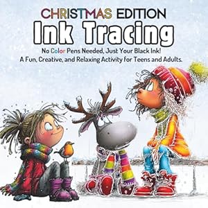 Amazon.com: Ink Tracing Coloring Book, Follow the White Lines to Reveal ...