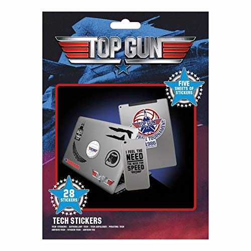 Top Gun Tech Stickers, Set of 28 Stickers for Laptops, Mobile Phones ...