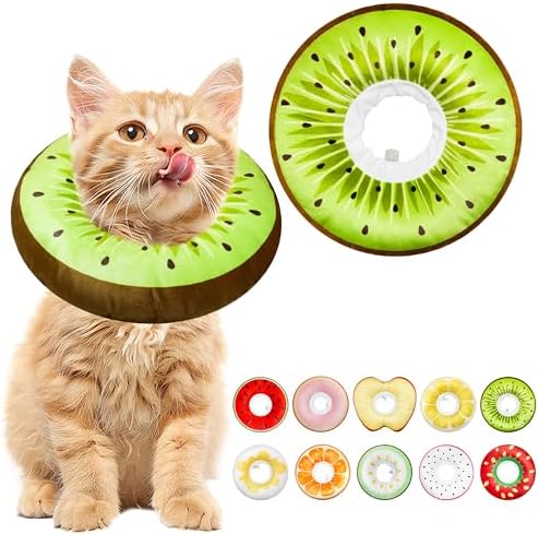 Amazon.com : LIEVUIKEN Cat Cone Collar Soft, Adjustable Cat Recovery ...
