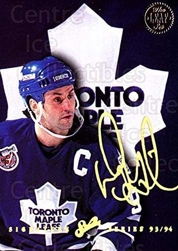 Amazon.com: (CI) Doug Gilmour Hockey Card 1993-94 Leaf Studio Signature ...