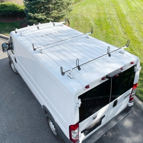 Amazon.com: Vantech GFY Heavy Duty 3 Bar Steel Ladder Roof Rack ...