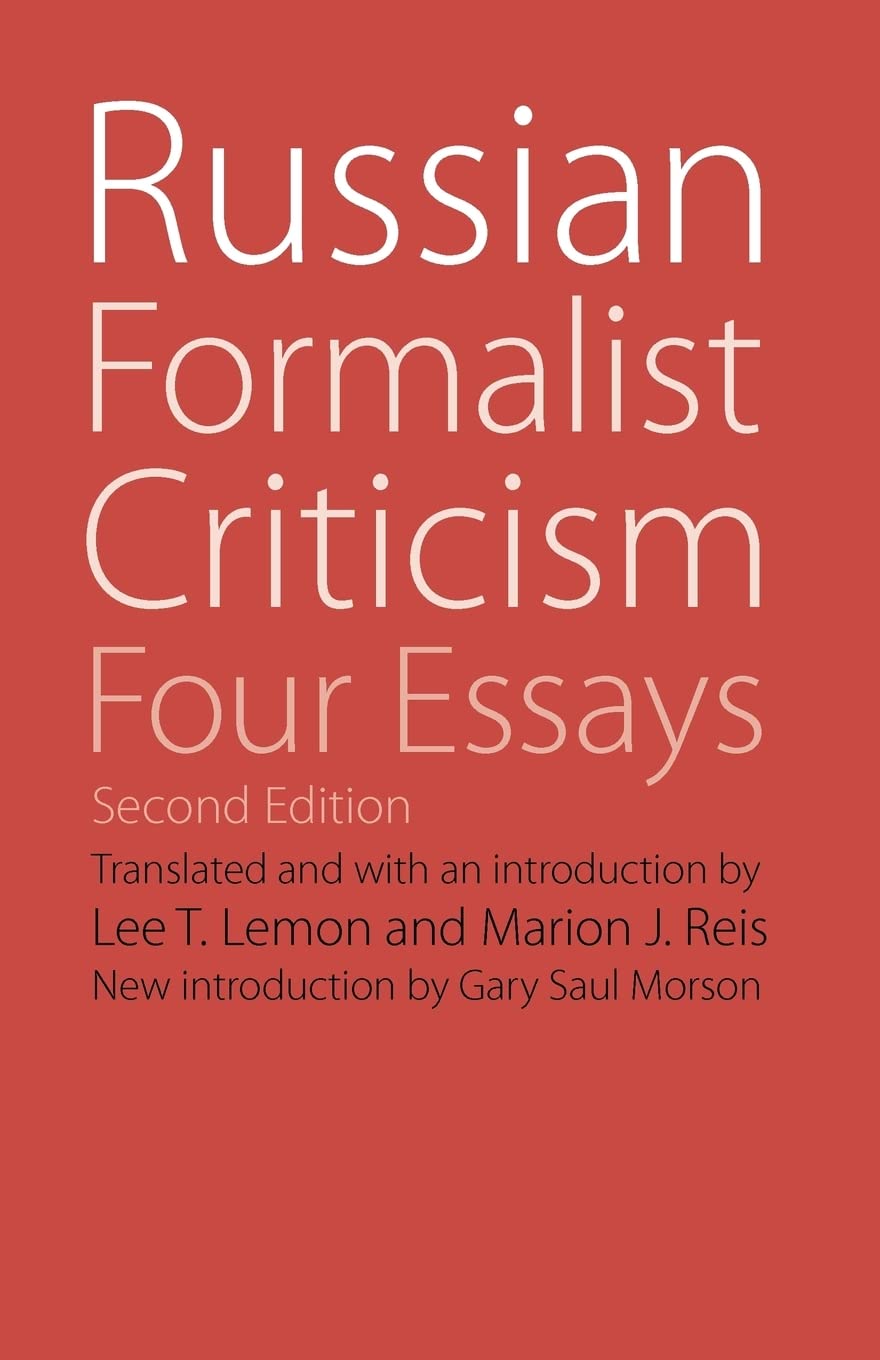 Amazon.com: Russian Formalist Criticism: Four Essays, Second Edition ...
