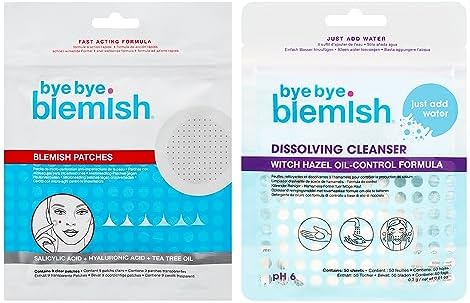Amazon.com: Bye Bye Blemish Blemish Patches and Dissolving Cleanser ...